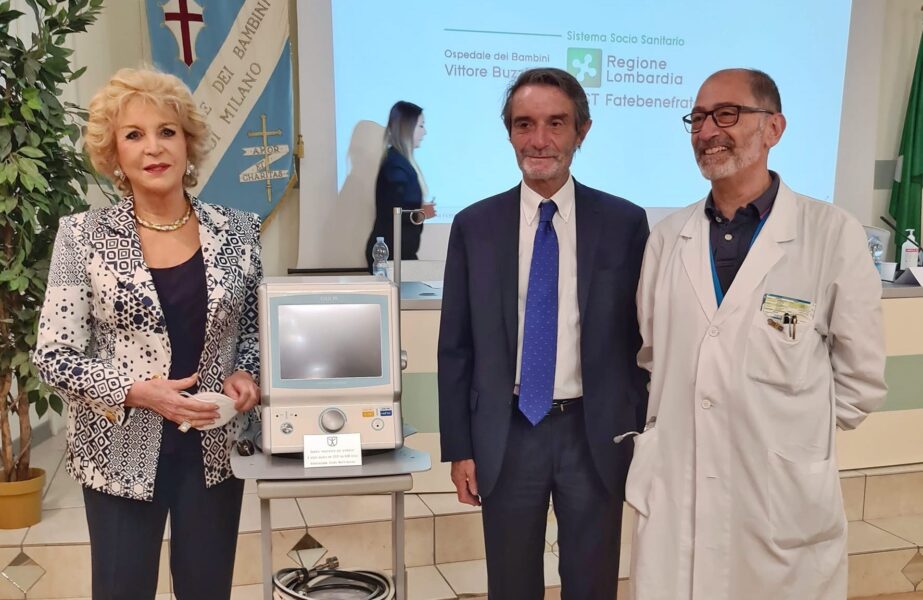 Milano, donato all’ospedale Buzzi un nuovo respiratore pediatrico